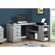 Weston Home Wood X-Base Campaign Writing Desk with Drawers, Vulcan ...