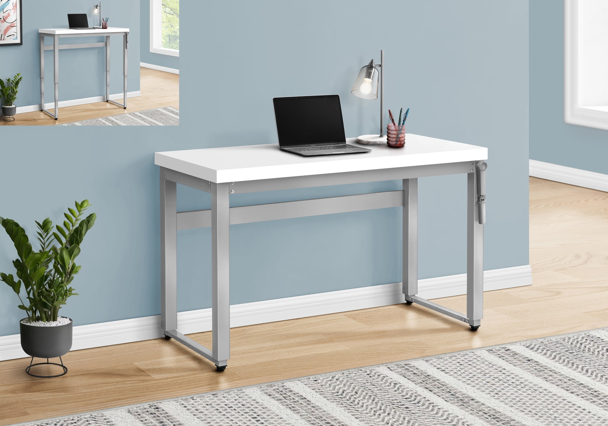 Monarch Specialties Computer Desk, Standing, Adjustable, 48"L, Work ...