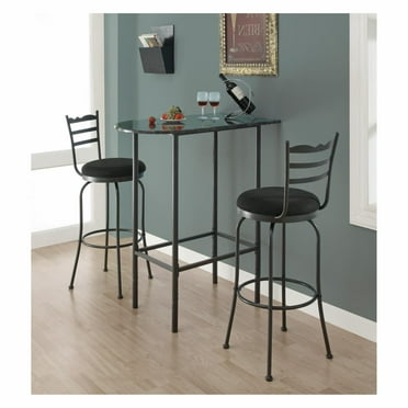 Wisfor Bar Table Square Marble Top Heavy Duty Dining Table for Home ...