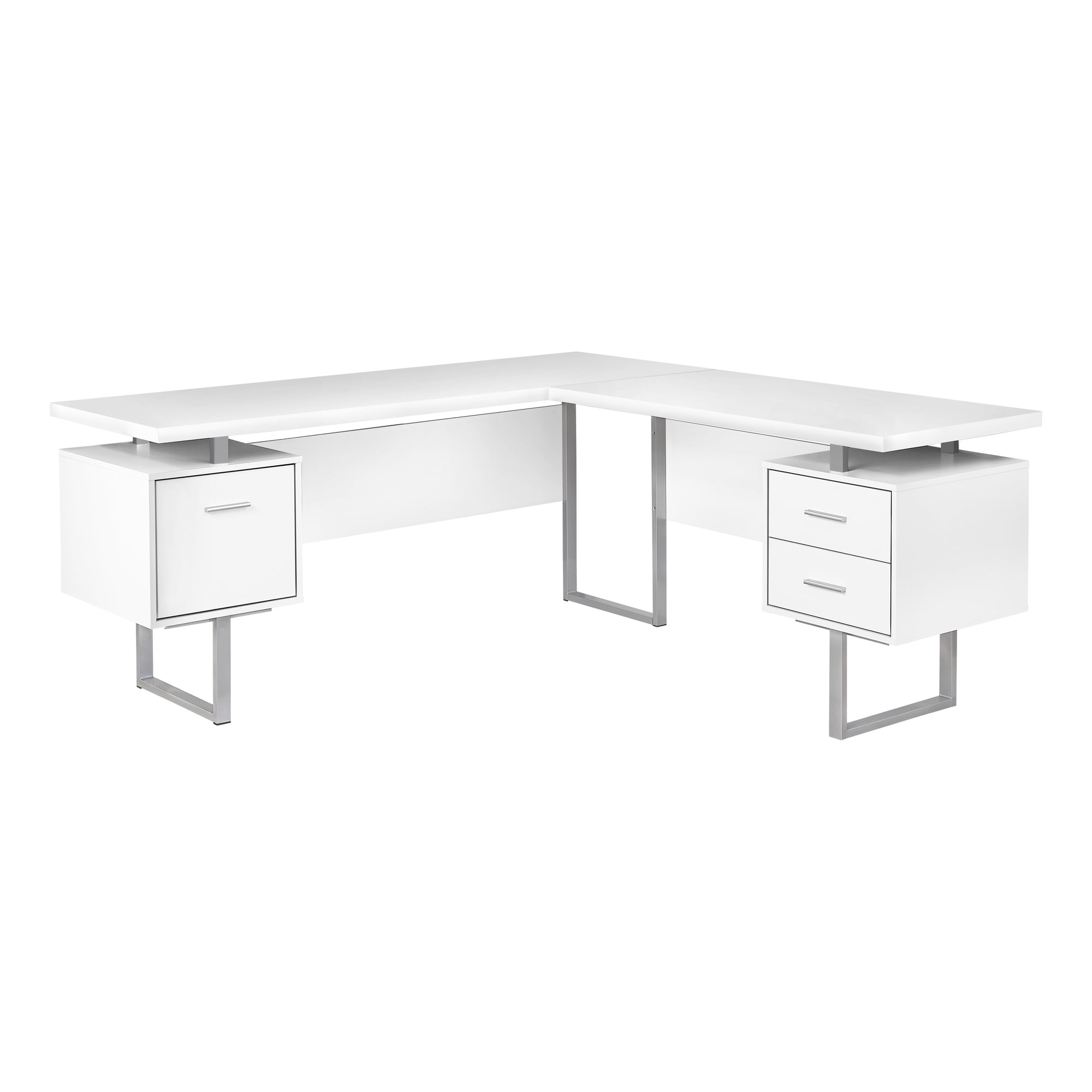 Monarch Specialties Home Office Right/Left Facing L Shape Computer Desk ...