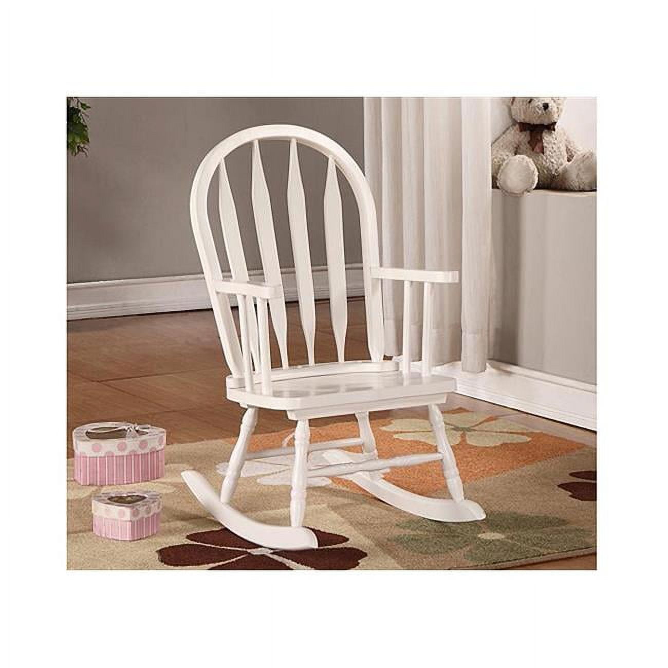Monarch Specialties I 1501 Rocking Chair - 28H / White Juvenile Arrow ...