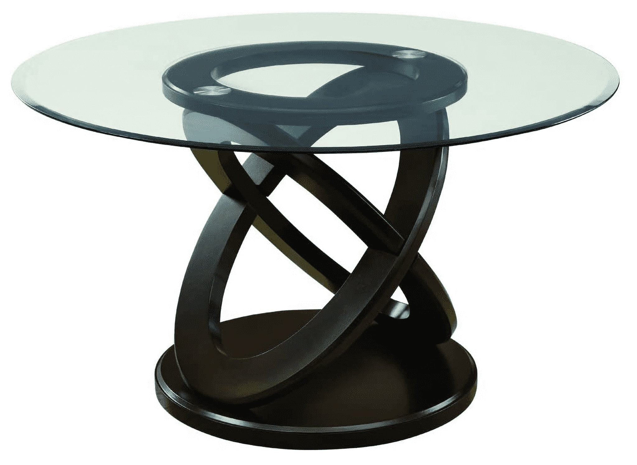 "48"" Round Dining Table with Unique Olympic Ring Base and Thick ...