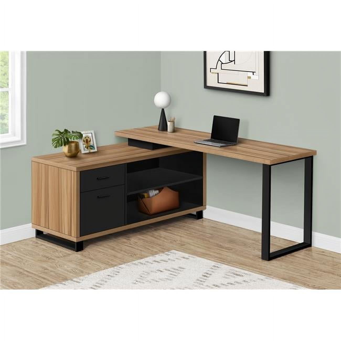 Monarch Specialties I 7712 72 in. Executive Corner Computer Desk ...