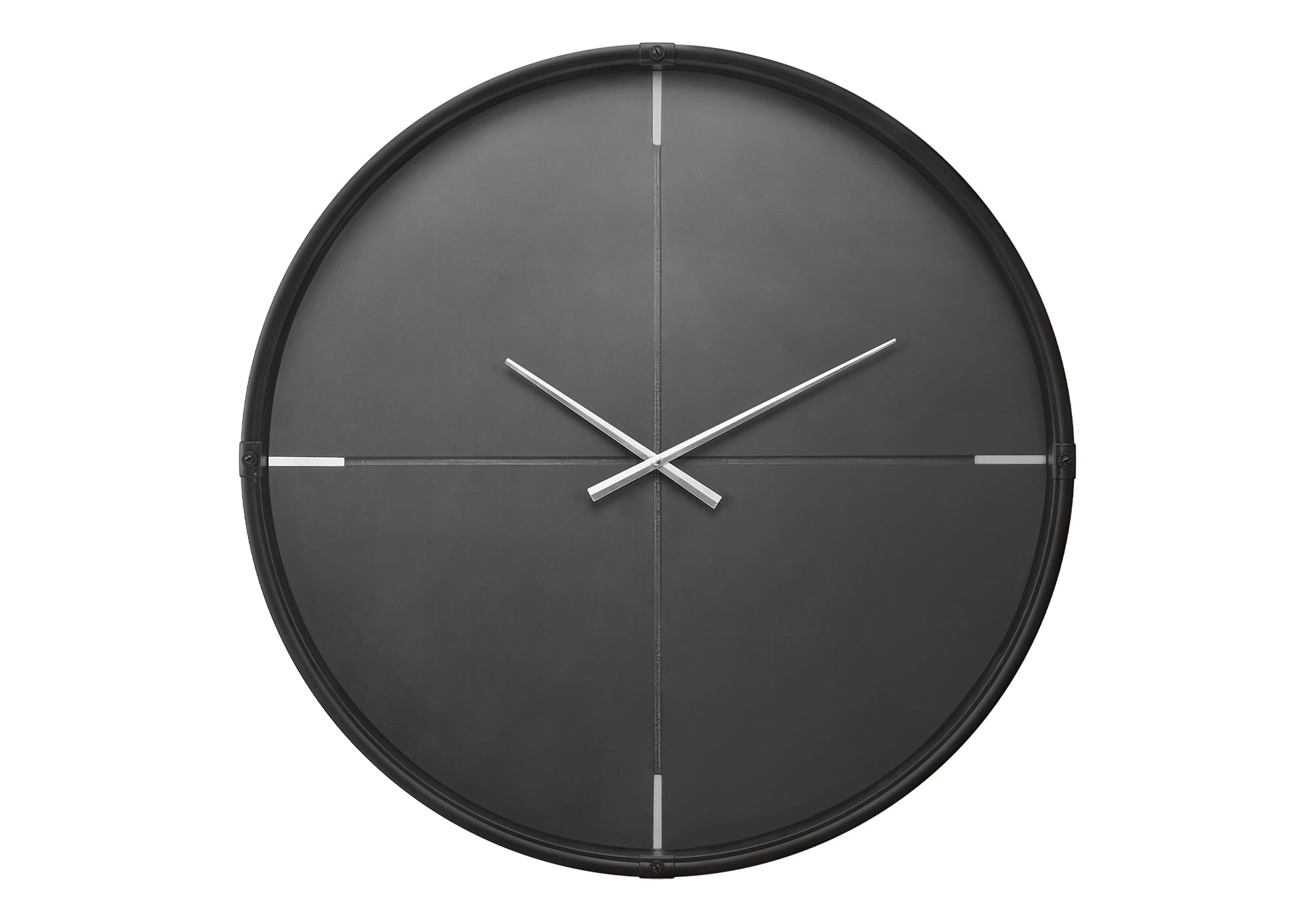 Clocks - 30" Round - Large Oversized - Wall Clock - Black Plastic Frame ...