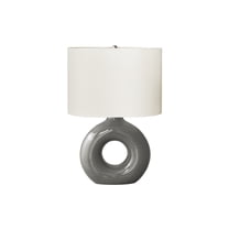 Lighting - 28"h Table Lamp - Cream Resin Base - Ivory Shade ...