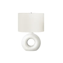 Lighting - 22"h - Table Lamp - Beige Ceramic - Beige Shade ...