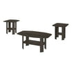 Monarch Table Set 3Pcs Set / Dark Taupe - Walmart.com