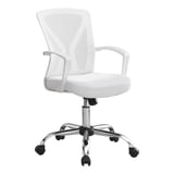 Monarch Specialties Office Chair, White Mesh, Ergonomic, Swivel ...