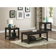 Monarch Table Set 3-Piece Set / Cappuccino - Walmart.com