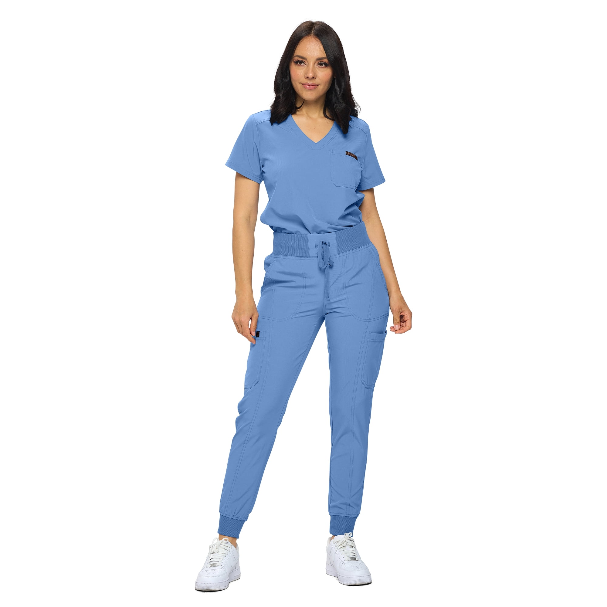Monarch Uniforms Stretchy Scrubs Women's Jogger Scrub Set In Regular ...
