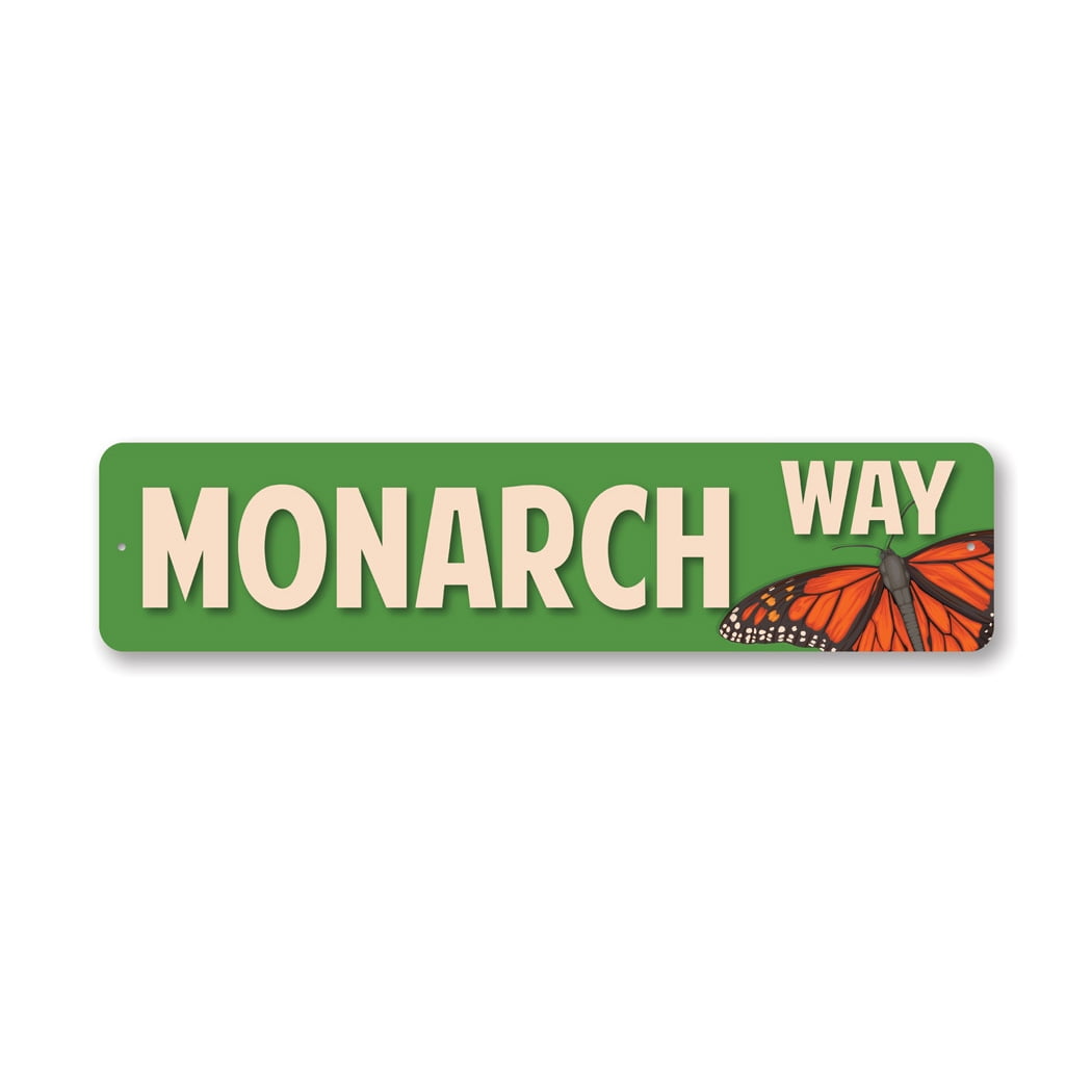 Monarch Way Aluminum Metal Decor Sign - 4x18 inches - Walmart.com