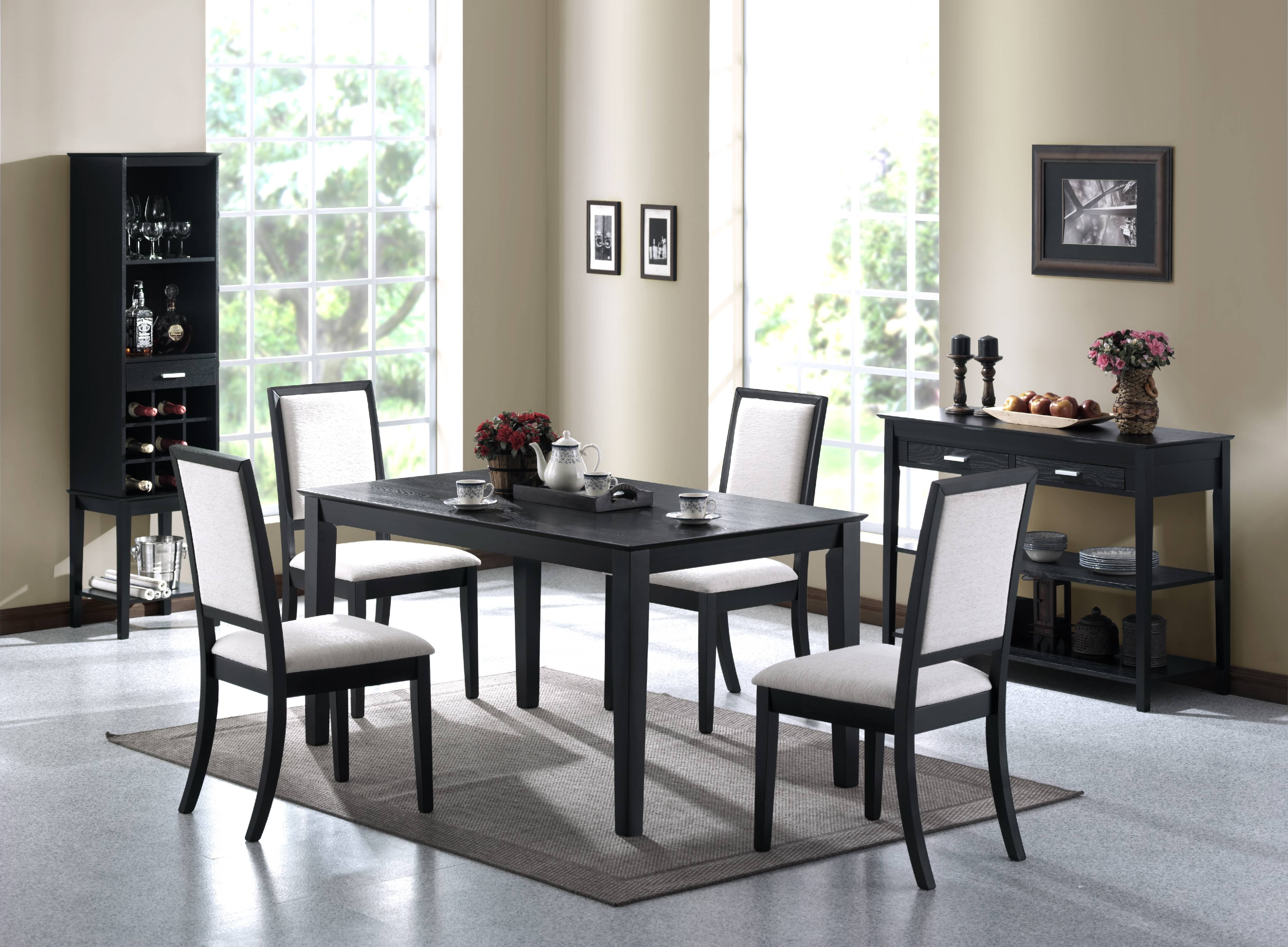 Monarch Specialties I 1913 Black Oak Grain Felt Lined 2 Drawer Server ...