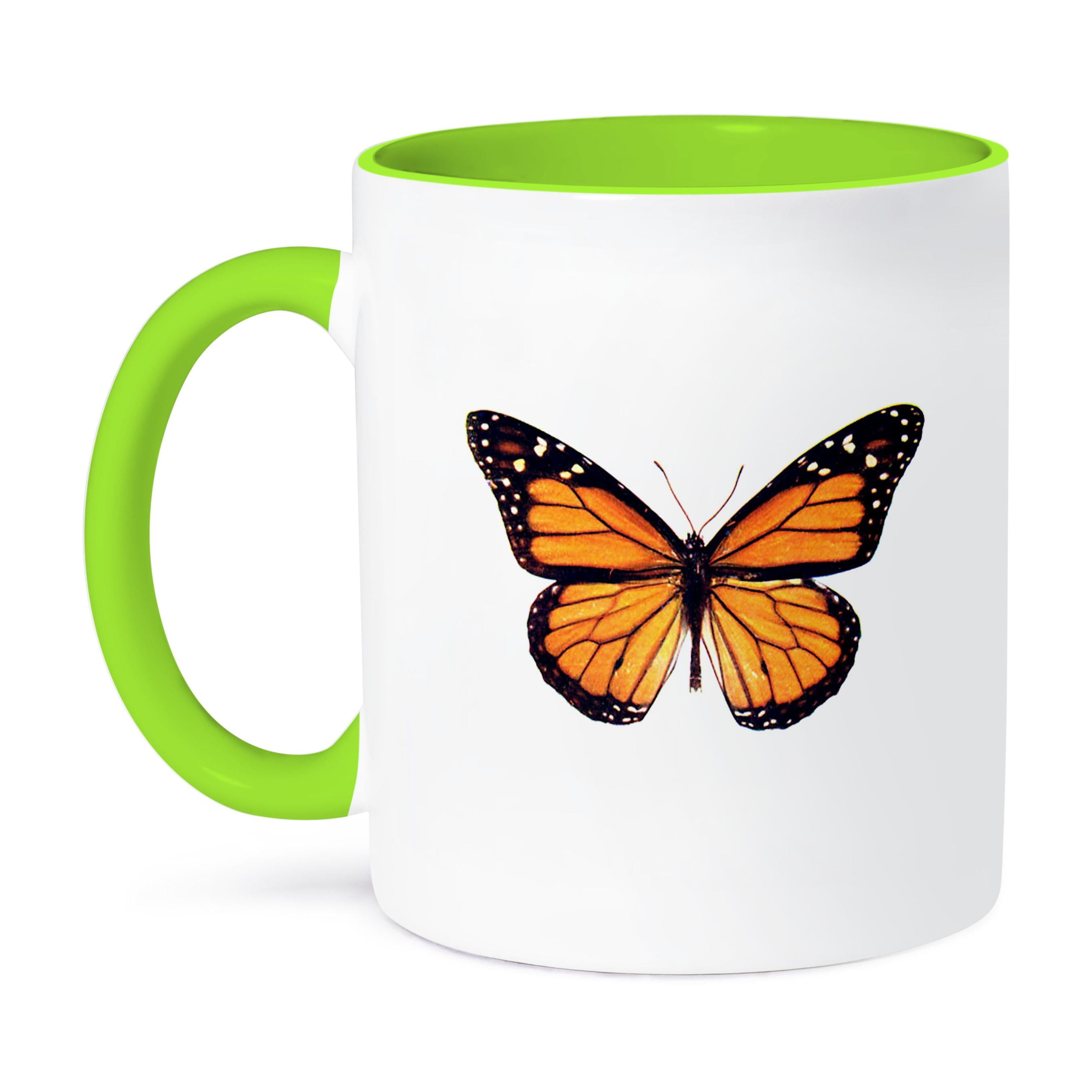 3dRose, Monarch butterfly vintage art - Orange with black edge painting ...