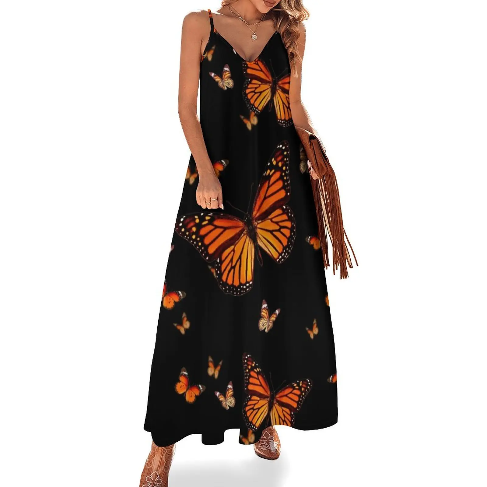 Monarchs Aflutter Sleeveless Dress women's clothing trend 2024 evening ...