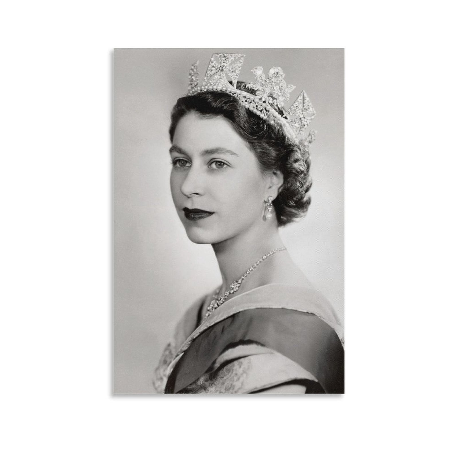 Monarchs of The United Kingdom Elizabeth II Black And White Celebrity ...