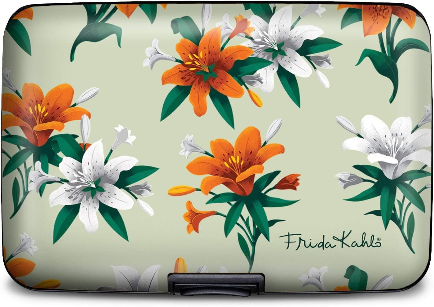Monarque RFID Secure Armored Wallet (Frida Kahlo Tiger Lily Mint ...