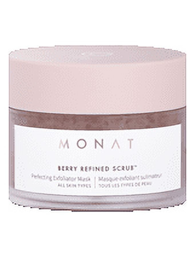 MONAT Natural Exfoliating Face Wash - Berry Refined Scrub Cleanser ...