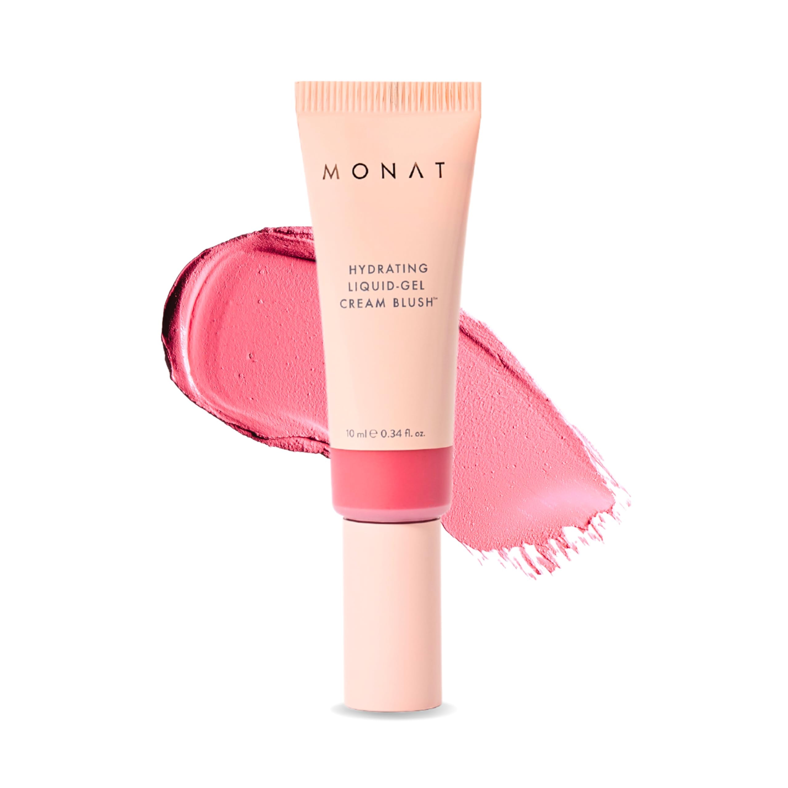 Monat Hydrating Liquid-Gel Cream Blush - Berry Shade, Infused with ...