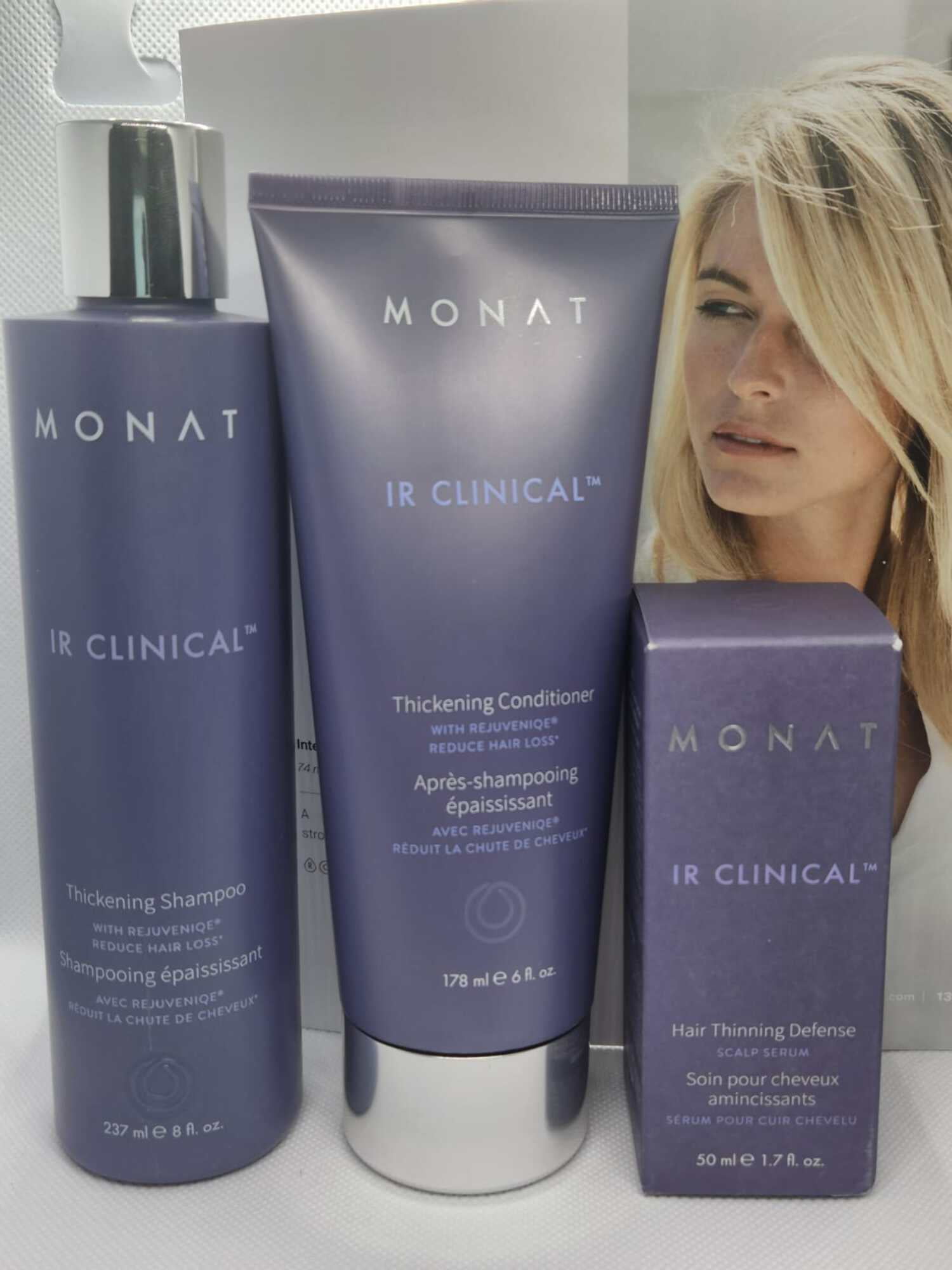 Monat IR Clinical Hair Thickening System with Shampoo, Conditioner, and ...