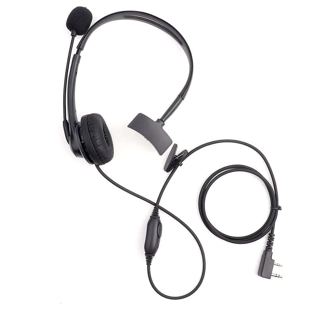 Monaural Headset with Artificial Leather Ear Cushion, Adjustable ...