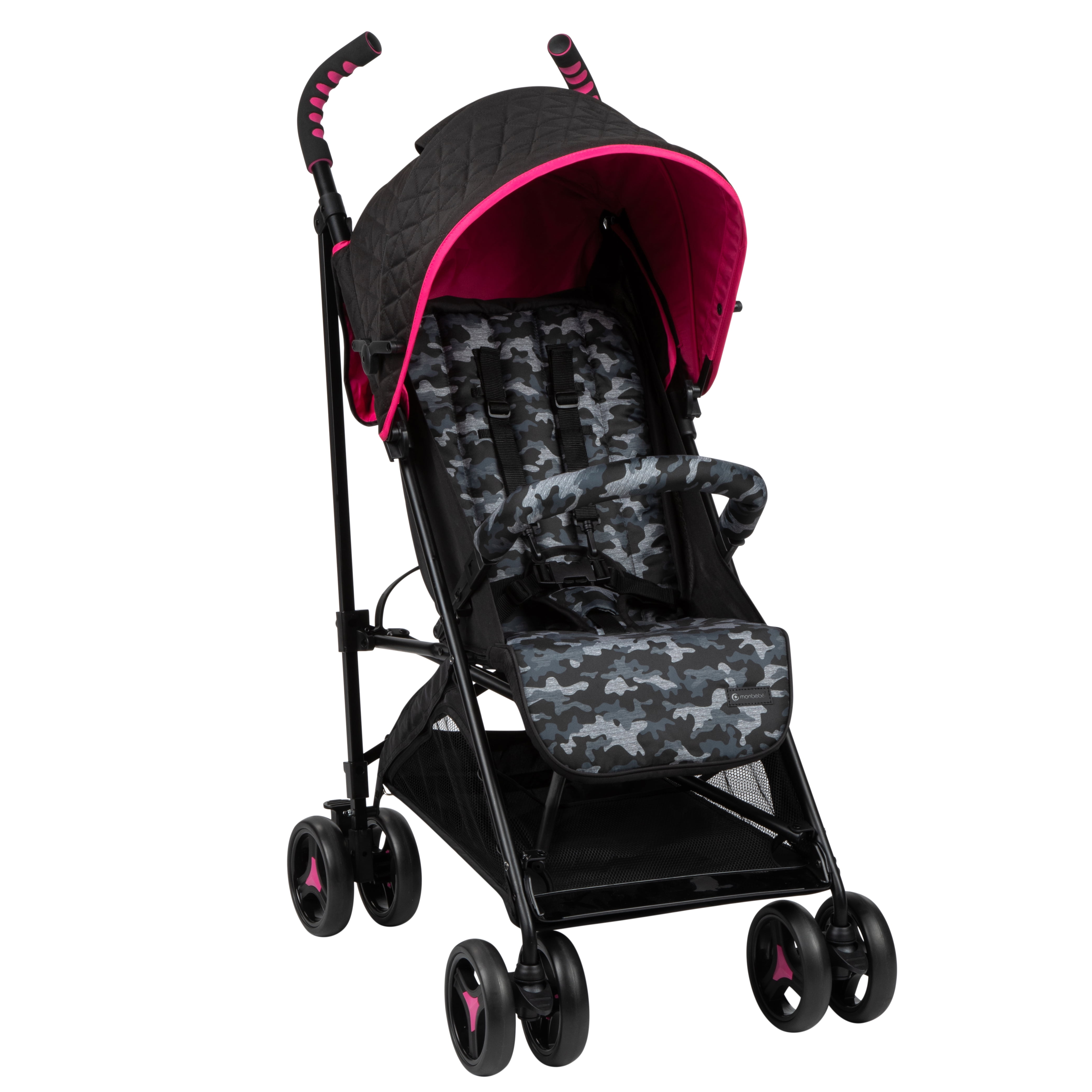 Monbebe Breeze Lightweight Compact Baby Stroller, Pink Camo, Toddler ...