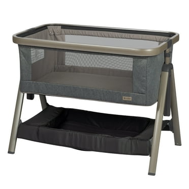 Delta Children Haven Beechwood by the Bed Bassinet with Breathable Mesh ...