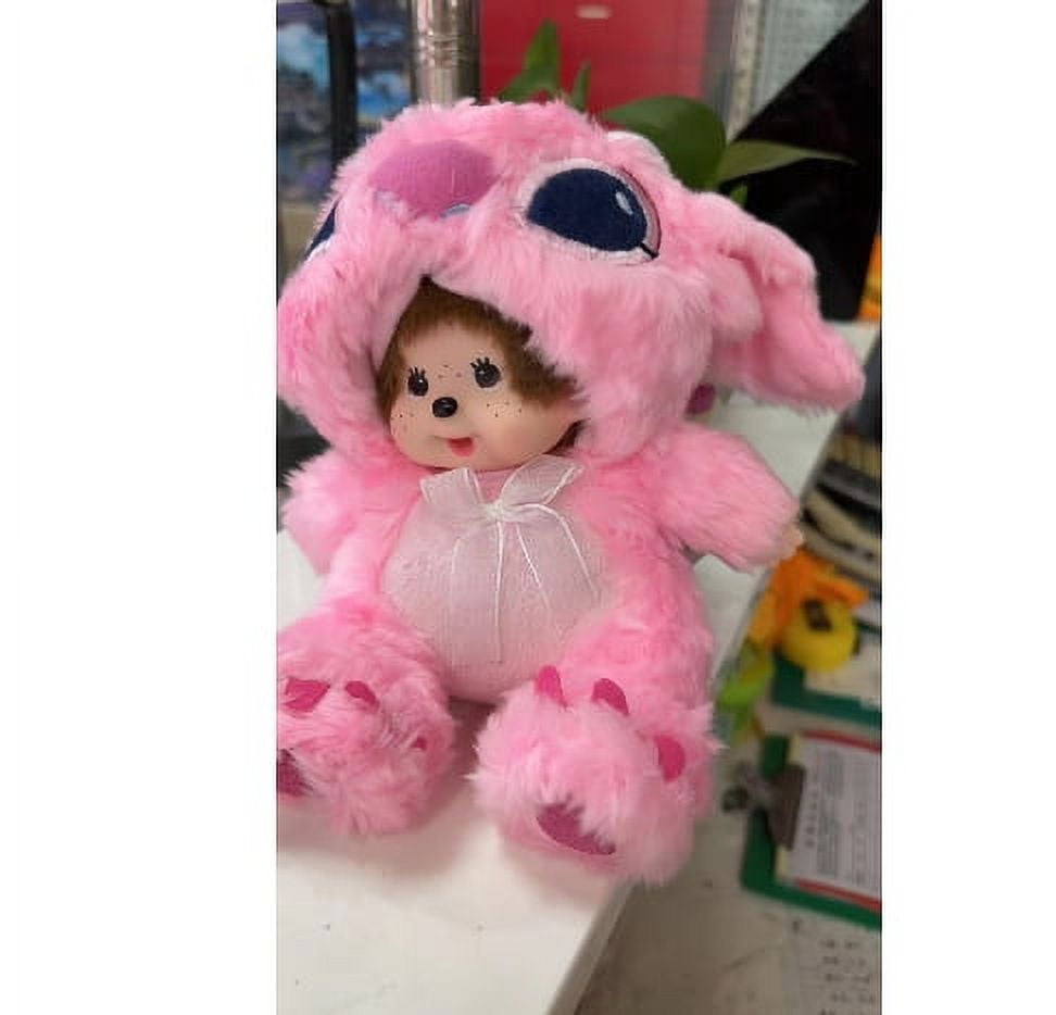 Monchhichi Stitch Plush Doll (2 Types) Pink Soft Toys Home Decoration ...