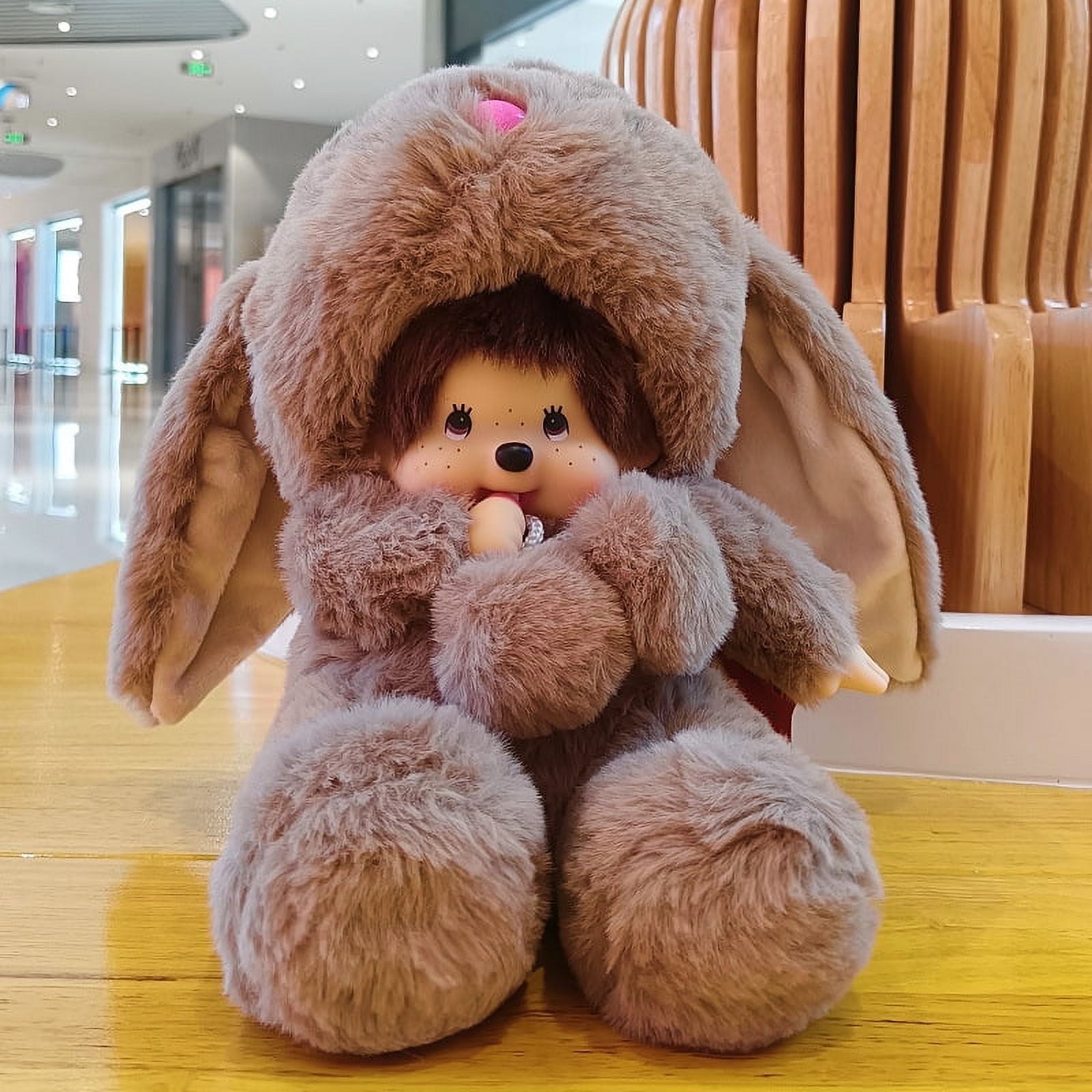 Monchi Bonny rabbit grey plush doll 20cm - Walmart.com