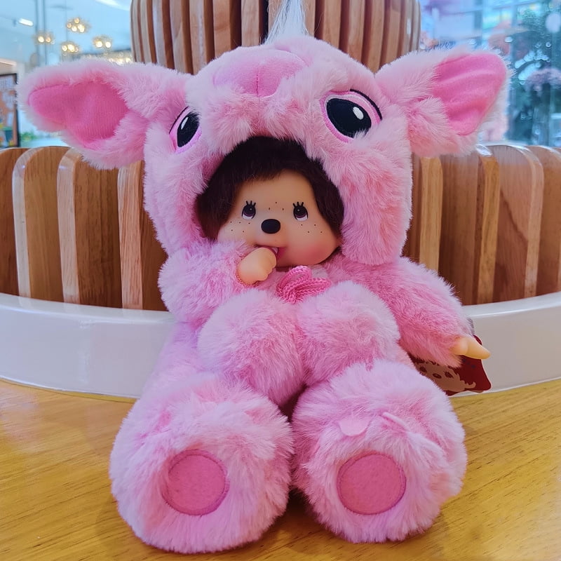 Monchi Stitch pink plush doll 20cm - Walmart.com