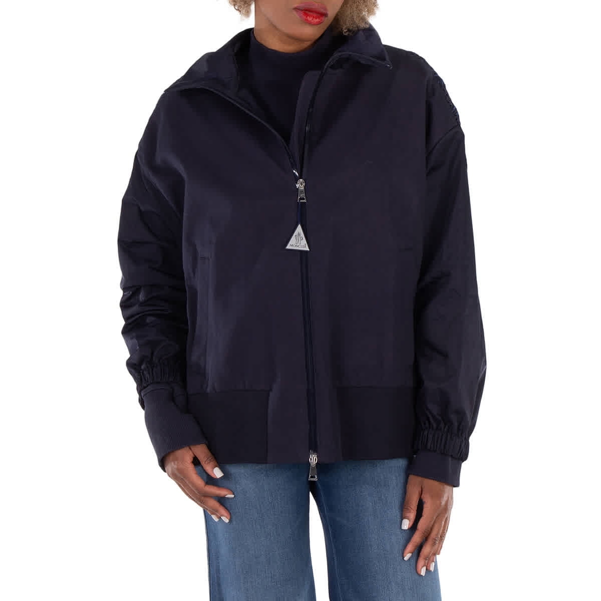 Moncler Blue Loup Bomber Jacket, Brand Size 2 (Medium) - Walmart.com