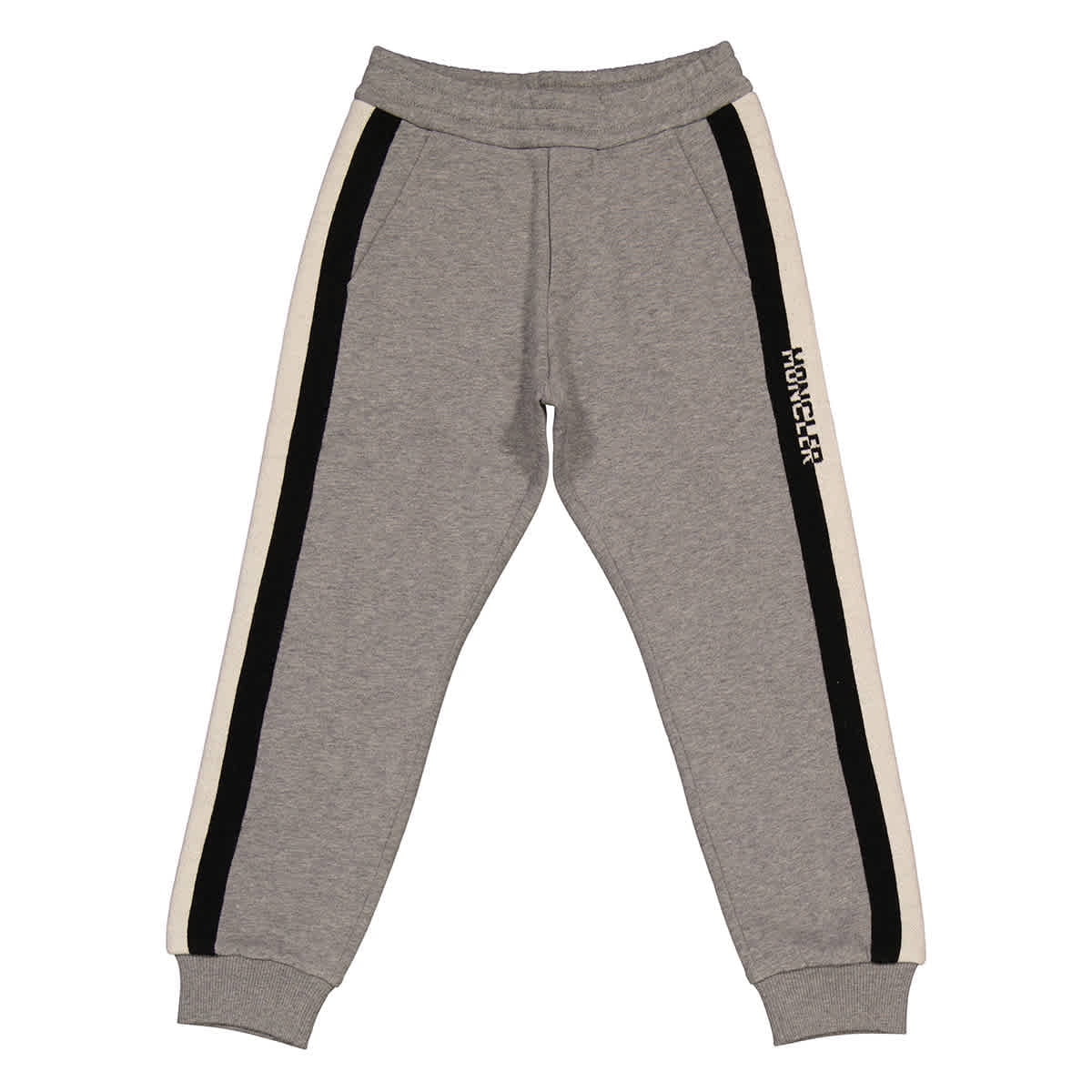 Moncler Men's Black Logo Accent Sweat Pants, Size Large Moncler Men's Black Logo Accent Sweat Pants, Size Large