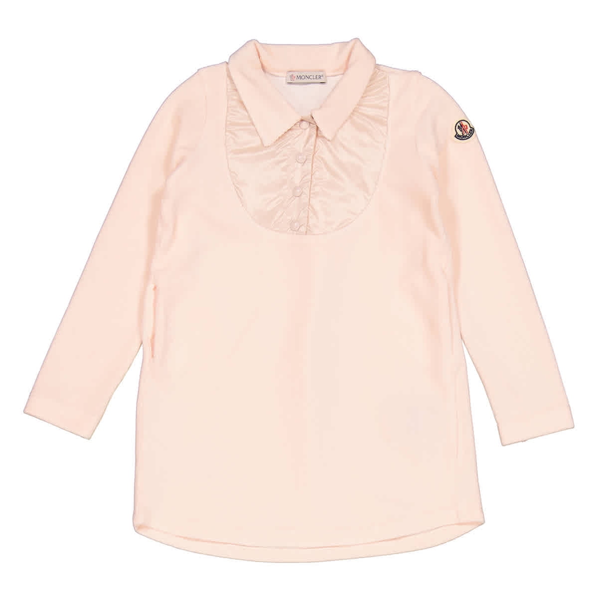 Moncler Girls Pastel Pink Plush Chenille Long-Sleeve Dress, Size 2A ...