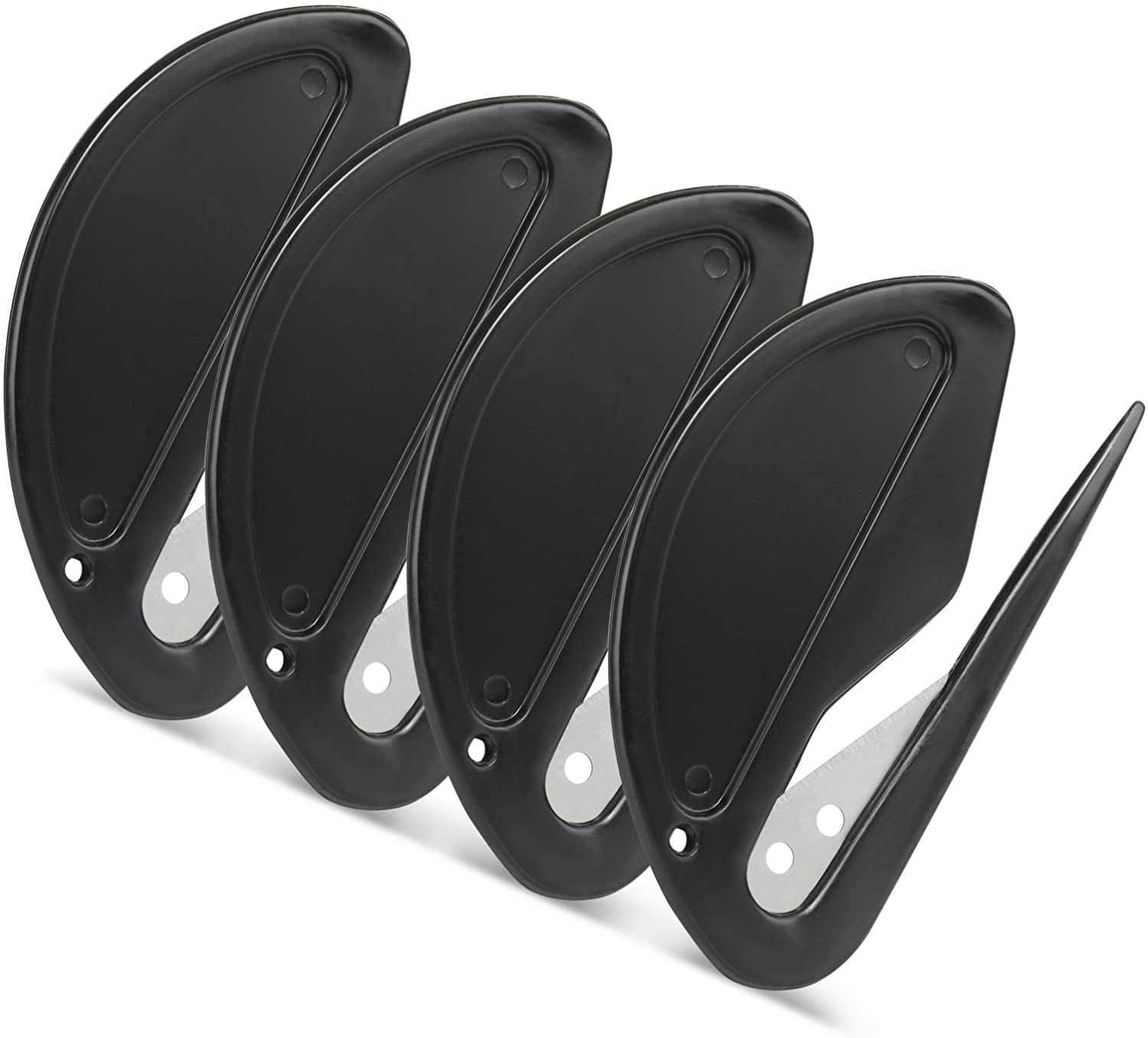 Moncolis 4 Piece Letter Opener Envelope Slitter Plastic Razor Blade ...