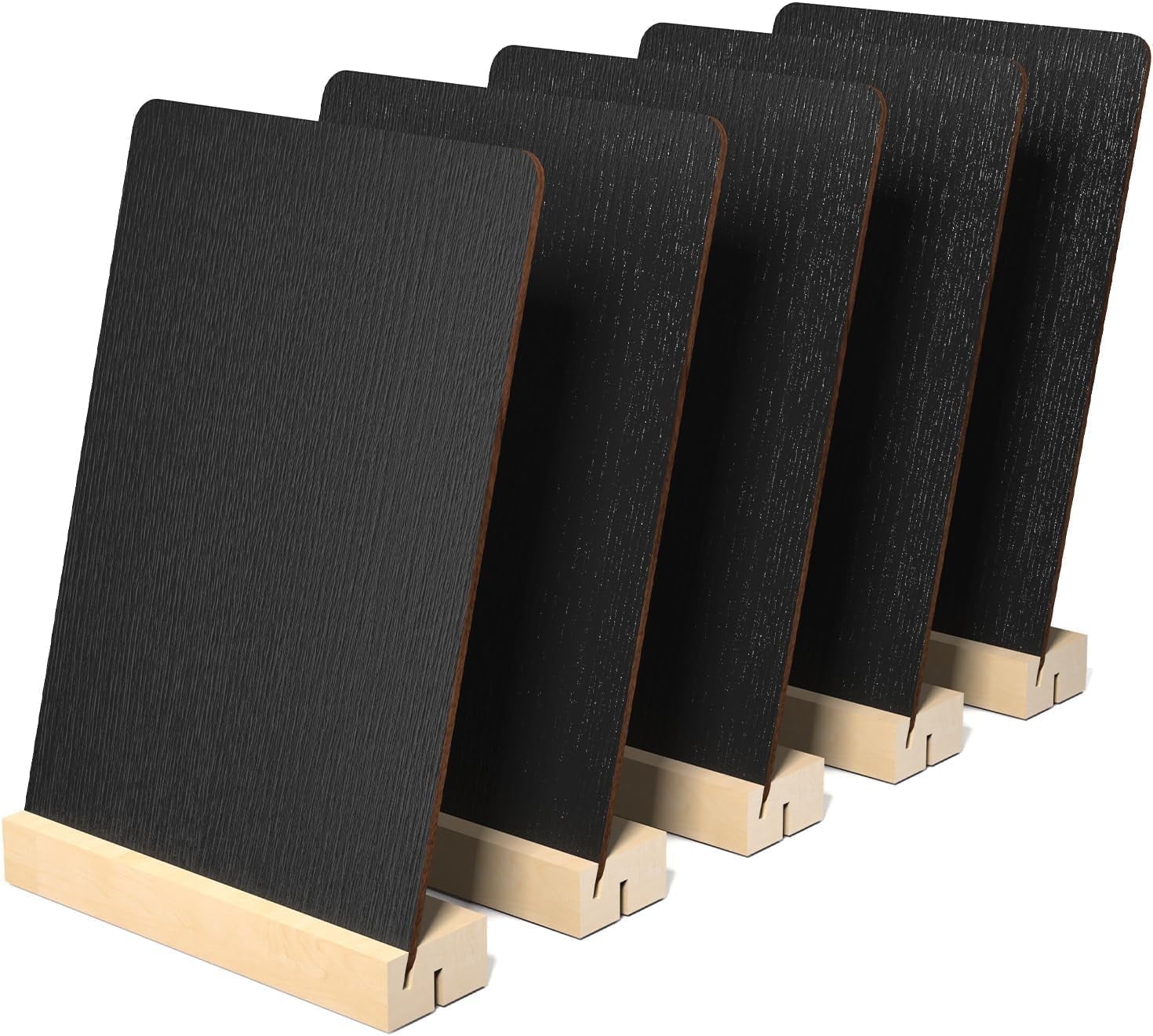Moncolis 5-Pack Two-Sided Chalkboard Signs with Wood Stands, Farmers ...