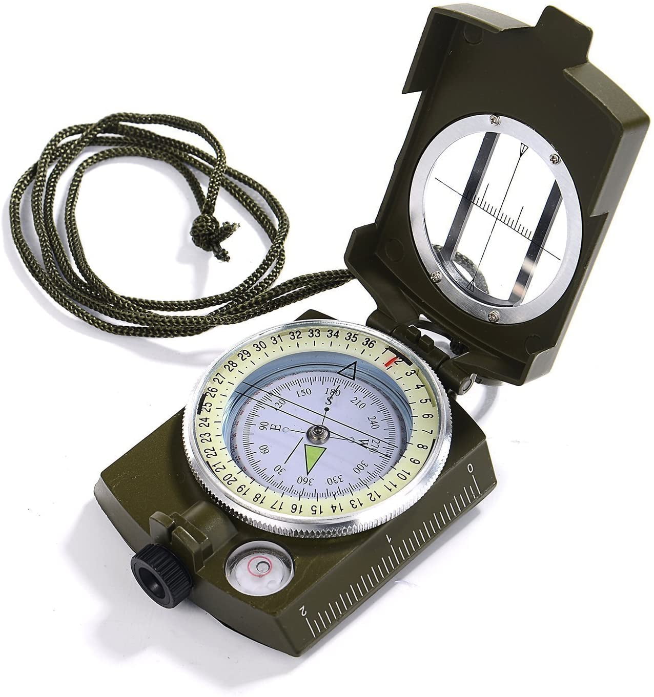 Moncolis Waterproof Lensatic Sighting Compass for Hunting, Hiking ...