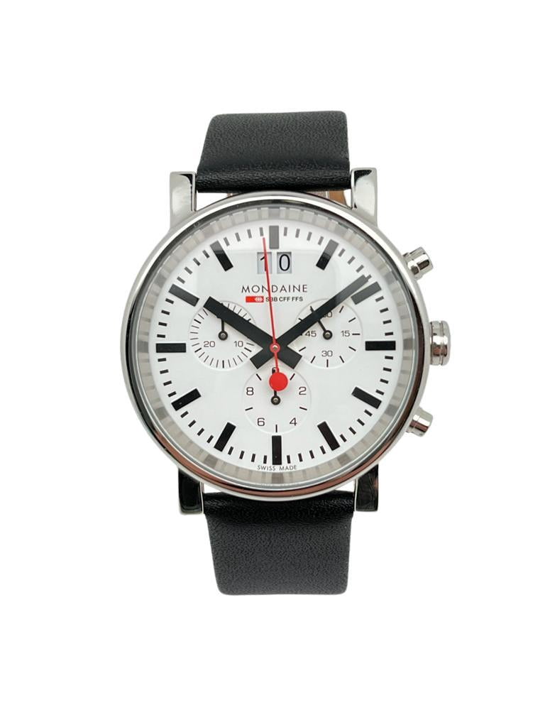 Mondaine Evo Big Steel 40mm Black Dial Mens Quartz Watch A690.30304 ...