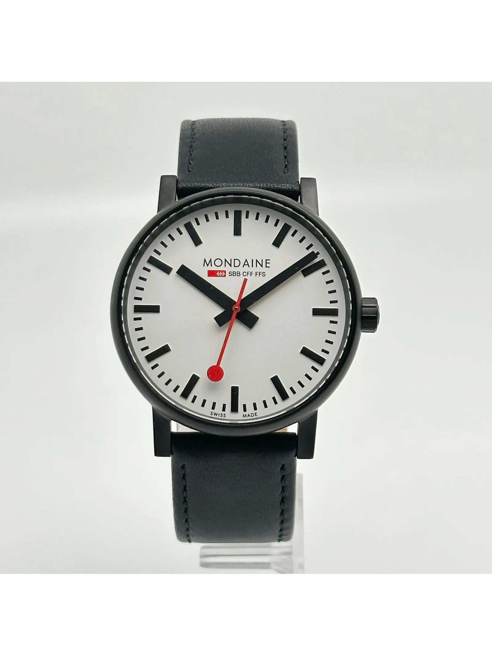 Mondaine SBB Evo2 40mm Stainless Steel White Dial Men Quartz Watch MSE ...