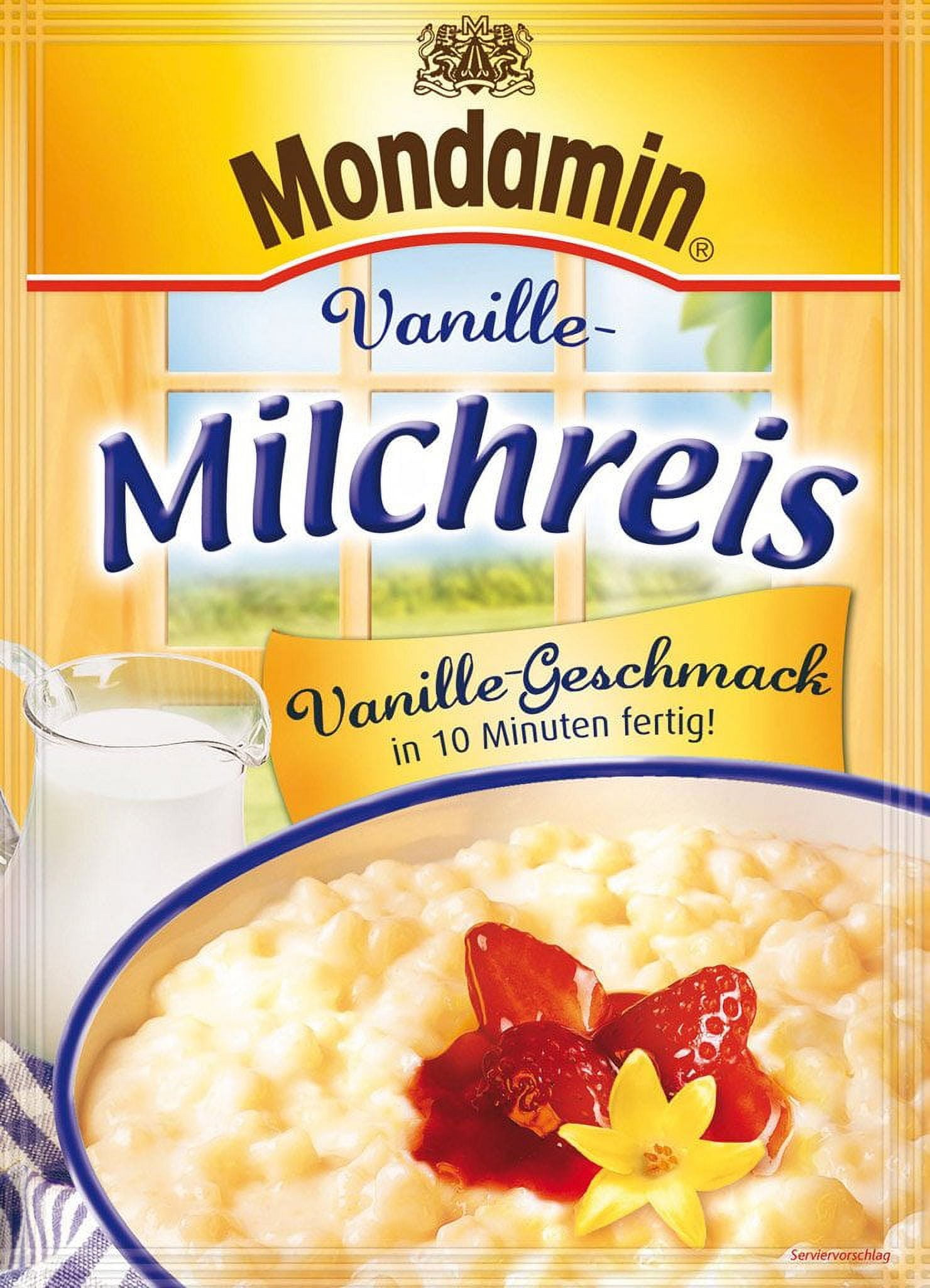 Mondamin Instant RICE PUDDING: Vanilla flavor 117g/3 servings - Walmart.com