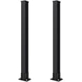 Mondaria 6 FT Aluminum Fence Posts for Fence Installation, Above Ground ...