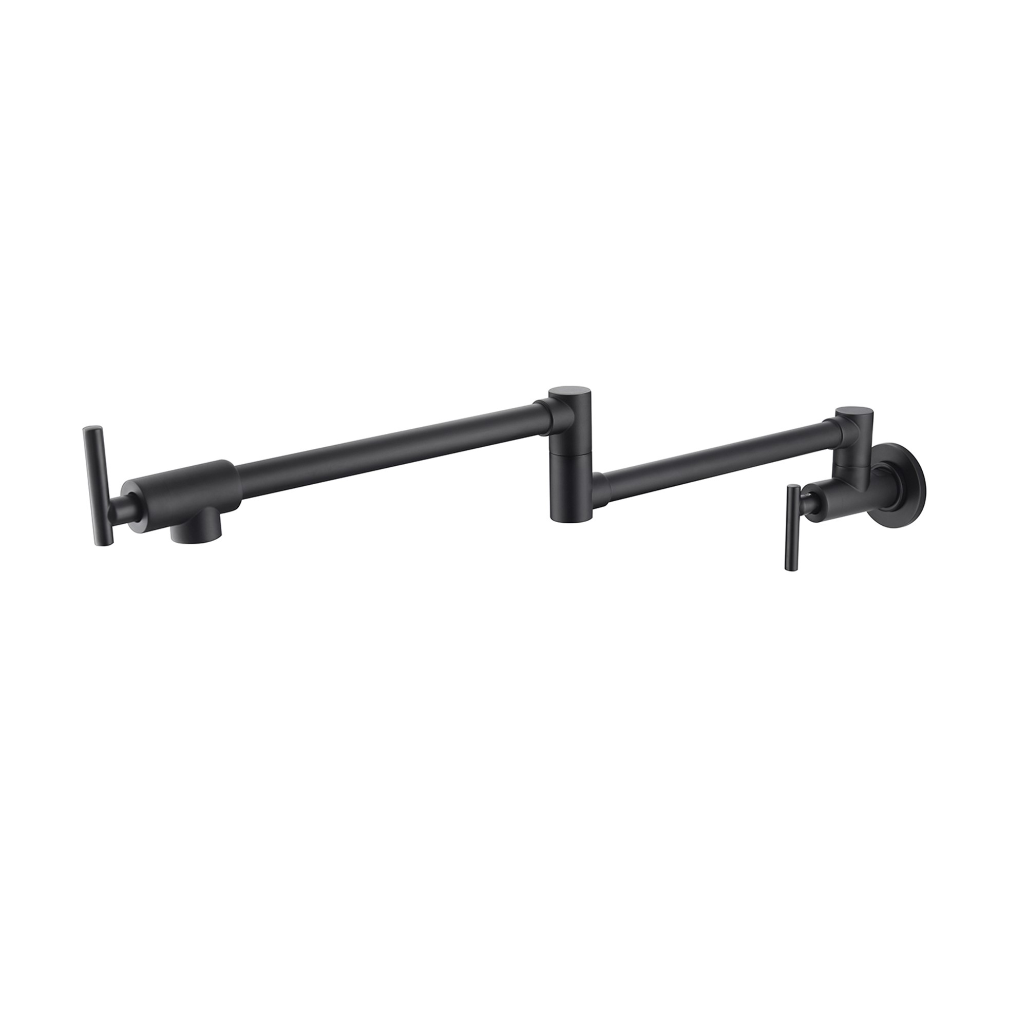 Homewerks Wall Mount Two Handle Kitchen Faucet with Soap Dish, Chrome ...