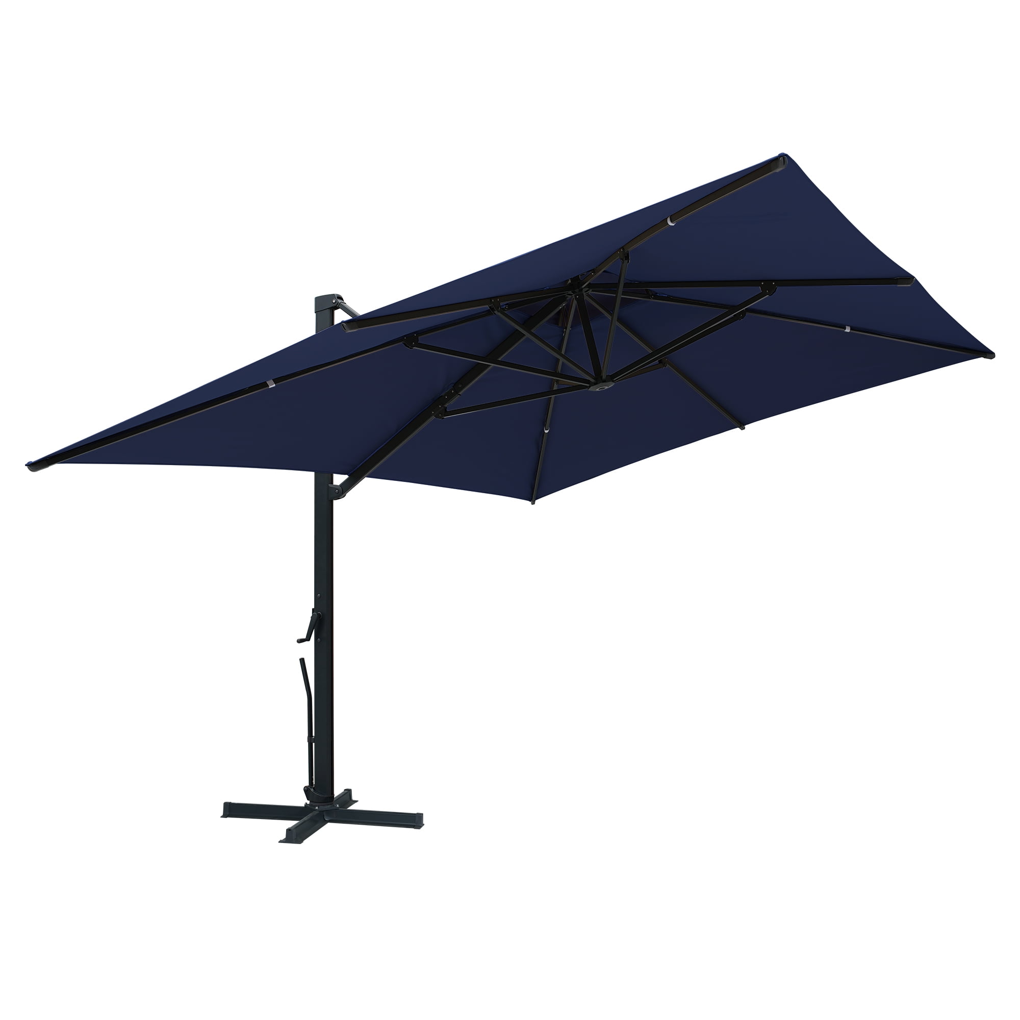 Mondawe 10x13Ft Cantilever Outdoor Patio Umbrella Rectangular Umbrellas ...
