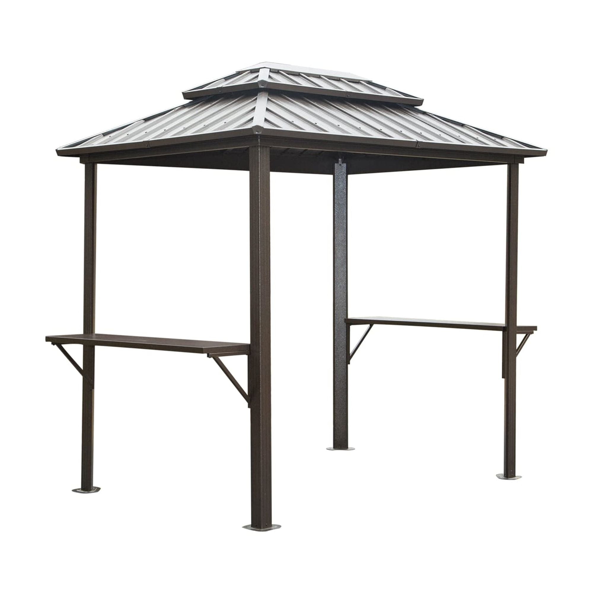 Mondawe Grill Gazebo 8' × 6', Aluminum BBQ Gazebo Outdoor Metal Frame ...