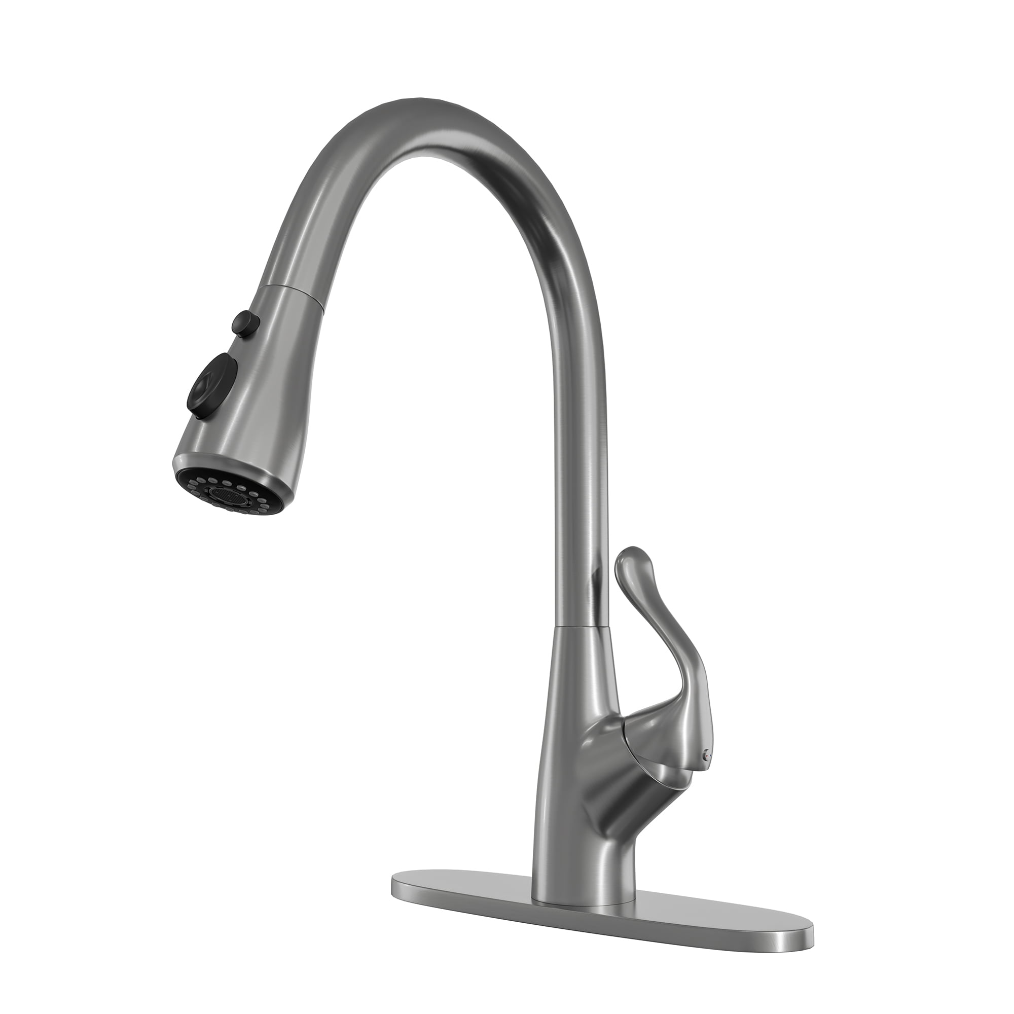 Mondawe Kitchen Faucet with Pull Down, 1.8 GPM Single Handle Kitchen ...