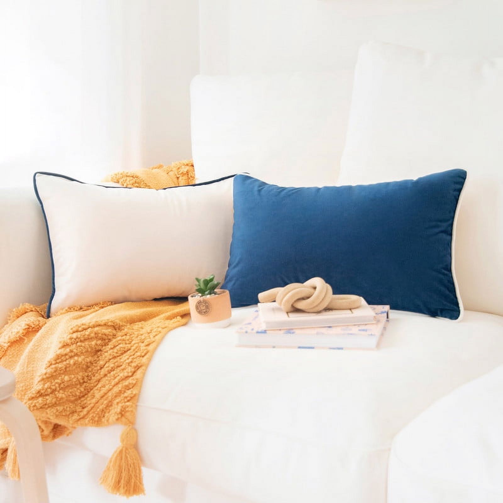 Monday Moose Decorative Throw Pillow Covers, Set of 2 Velvet Modern ...