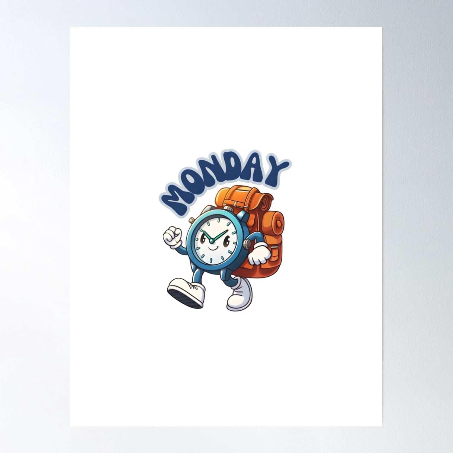 Monday! Poster Wall Art, Modern Wall Decor, 8x12 UNFRAMED - Walmart.com