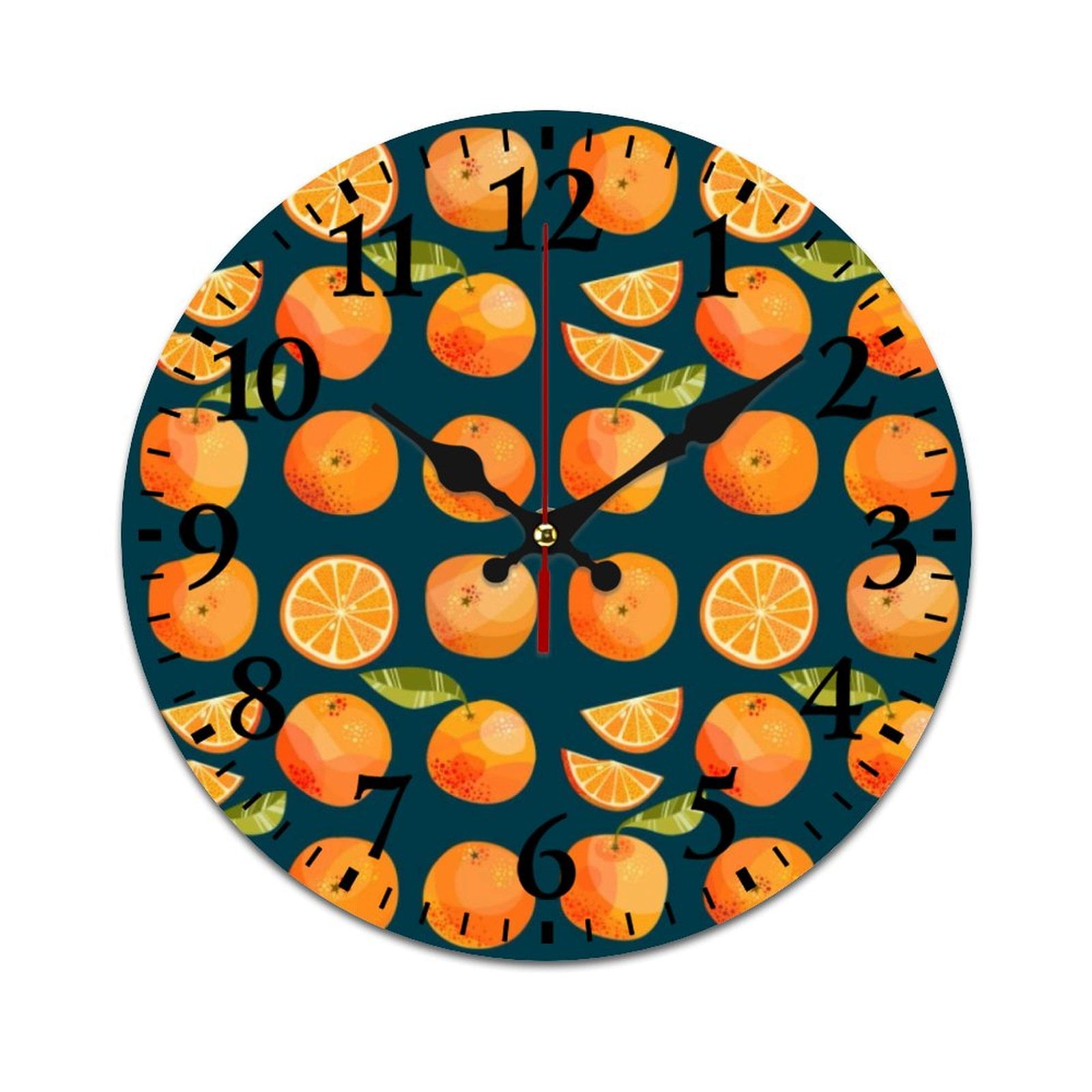 Monday Start with Oranges in The Dark Wall Clock Modern Design Clocks ...