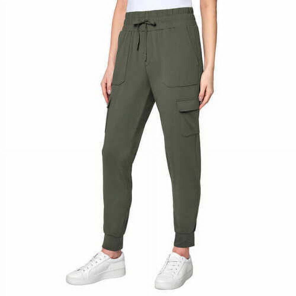 Mondetta Ladies' Cargo Pocket Jogger with Side Pockets, Green XS ...