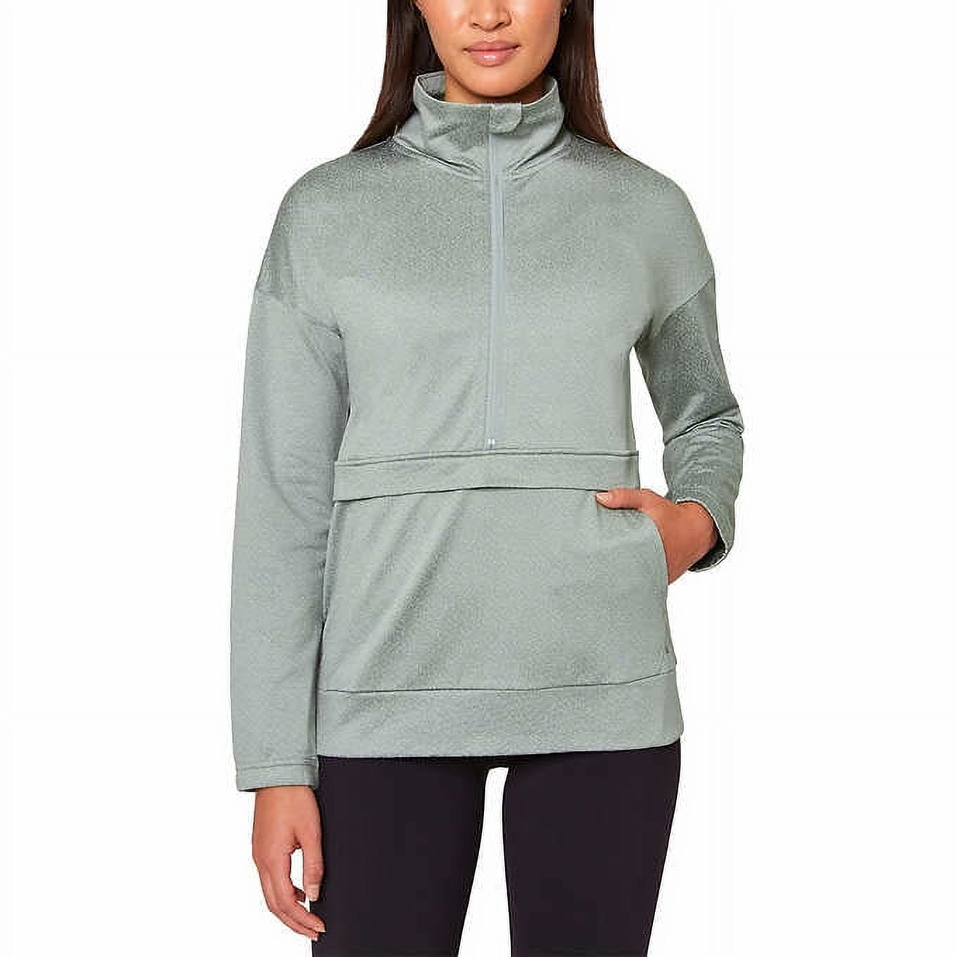 Mondetta Women's Moisture Wicking Kangaroo Pocket Popover Half-zip ...