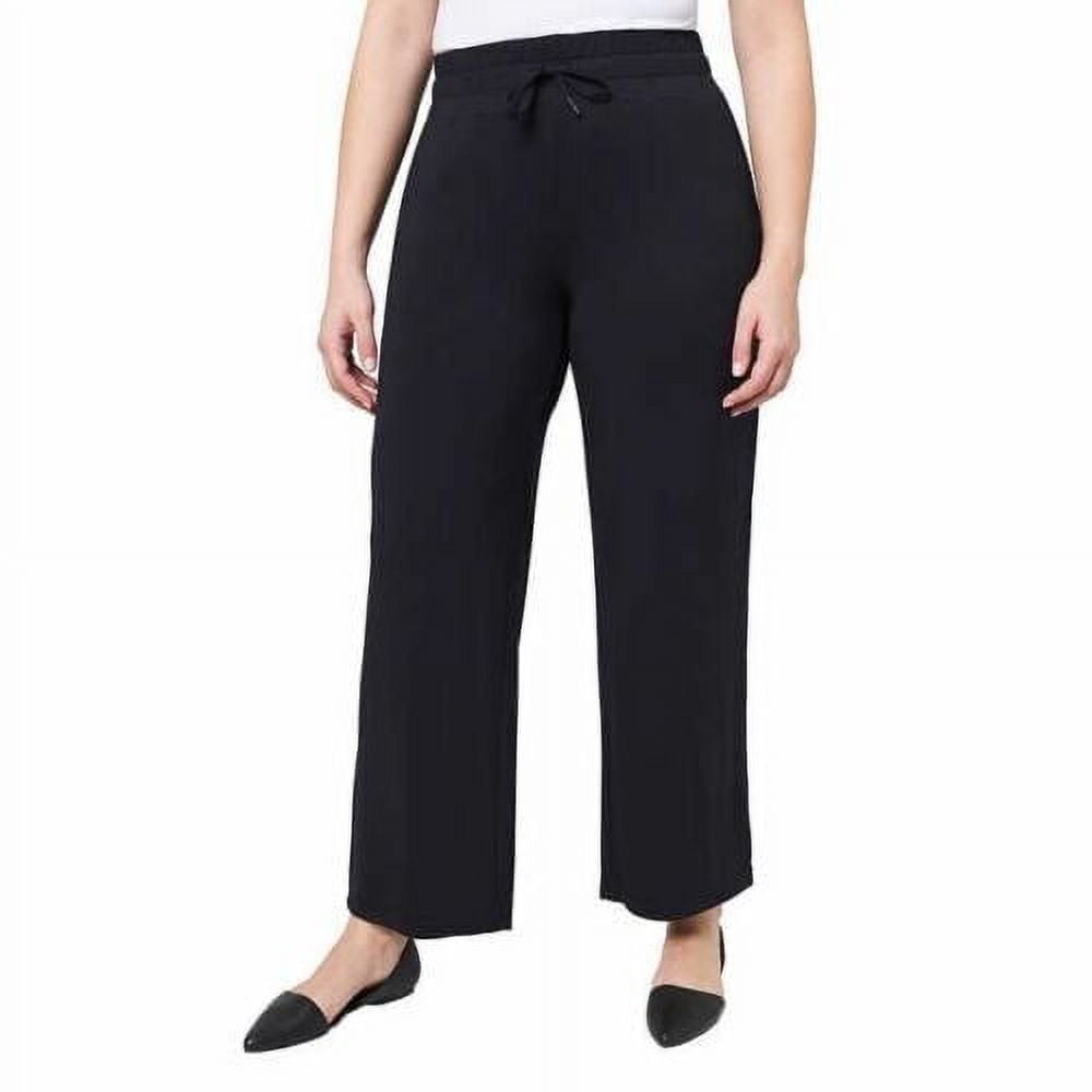 Mondetta Ladies' Size XL High Rise Wide Leg Modal Pant, Black - Walmart.com
