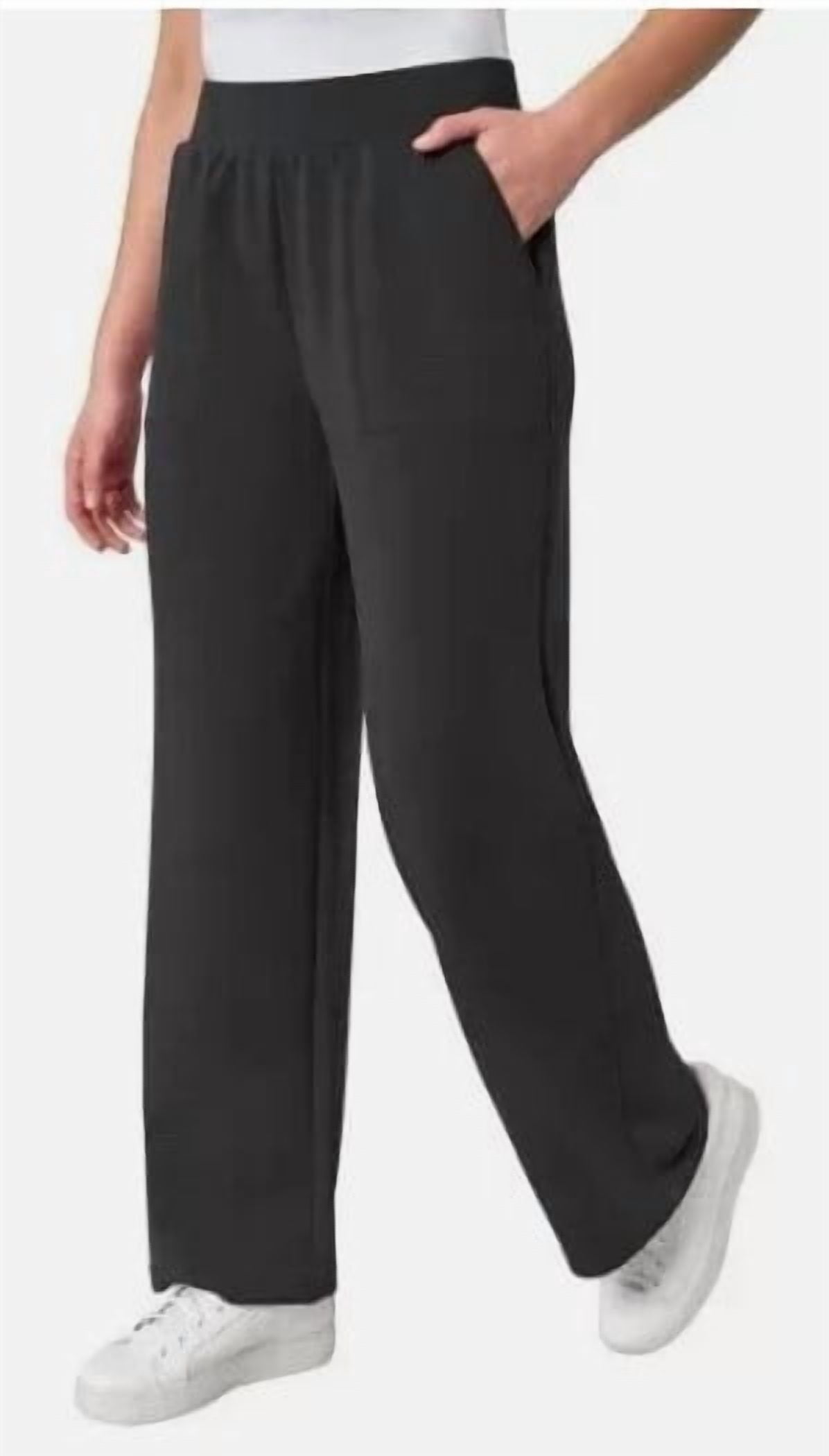 Mondetta Women's Stretch High Rise Straight Leg Active Pant (Large ...
